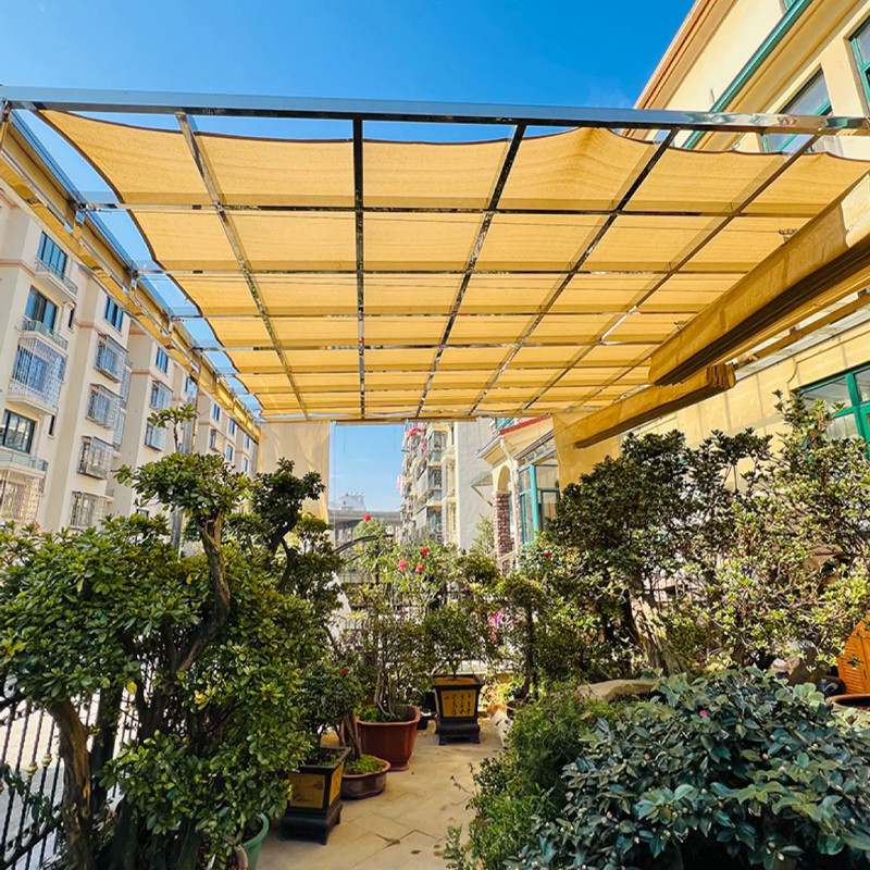 Courtyard gardens, courtyard pavilions, canopies, UV-proof awnings ...
