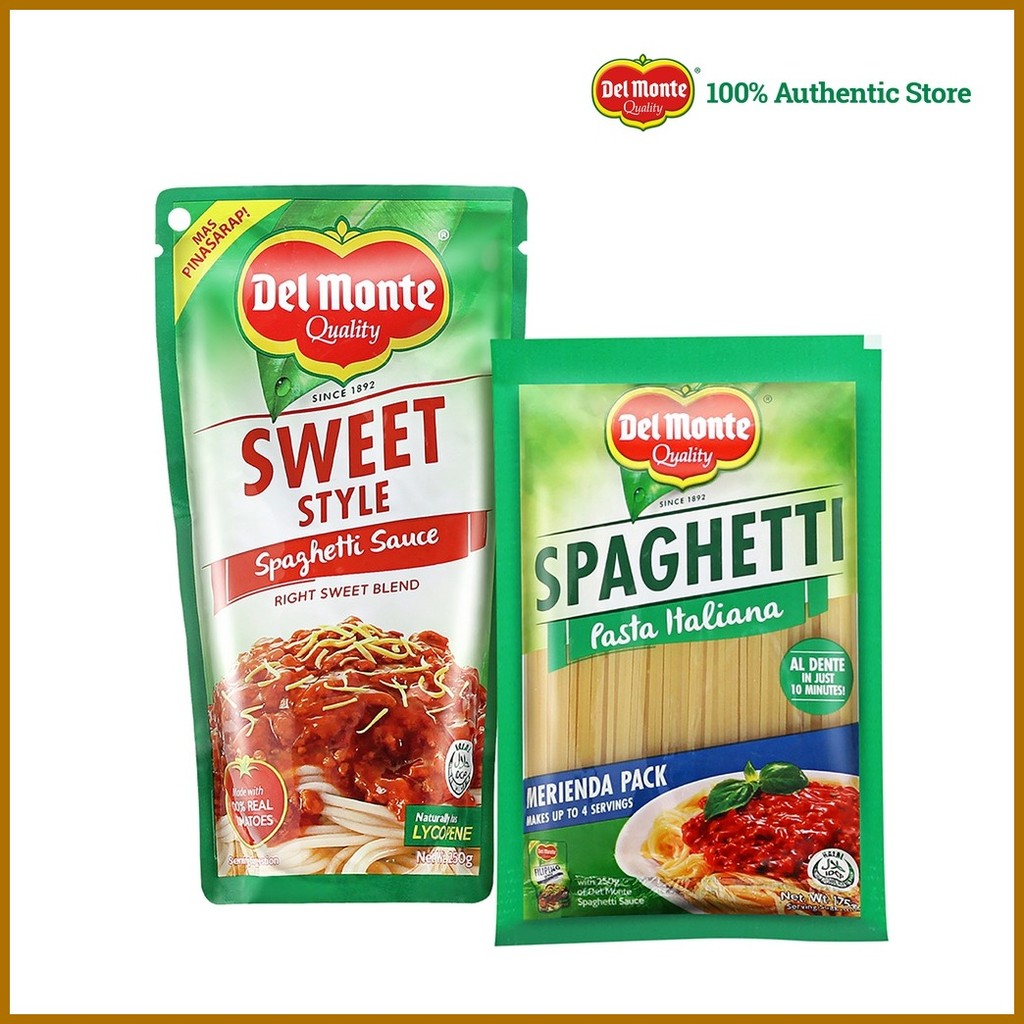 DEL MONTE Sweet Style bundle-3 servings (250g Sauce + 175g Spaghetti ...
