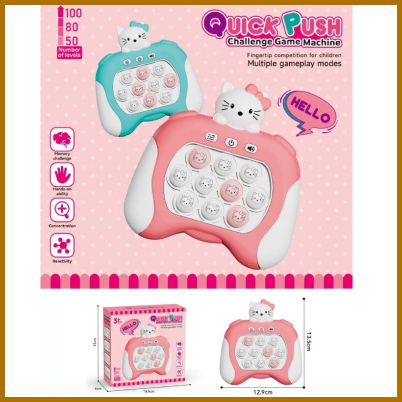 Pop It Game Machine Hello Kitty Quick Push Game Pop It Toys Fidget Toy ...