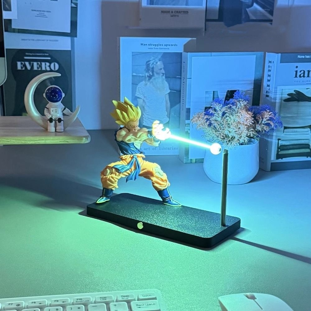 Dragon Ball Style Super Saiyan Night Light Desktop Decoration Cool Sun ...