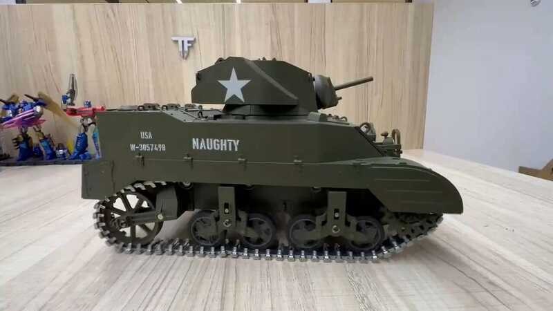 Model * Coolbank G2080 Military Simulation RC Tank Toy M5a1 Stuart Remote Control Assembly Gift ...