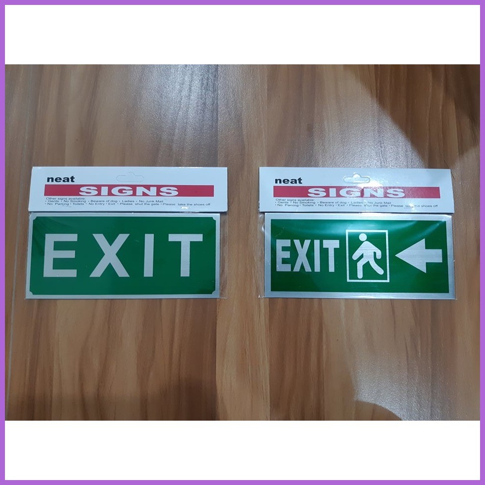 ☑ Exit Signage / Exit Sign / Building Exit Signage / Exit Sign with ...