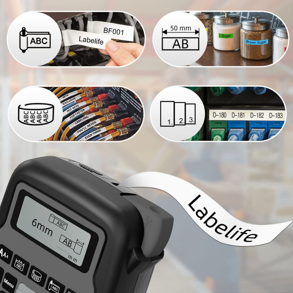 Portable Label Maker Replace Brother P-touch Label Machine tze-231 ...