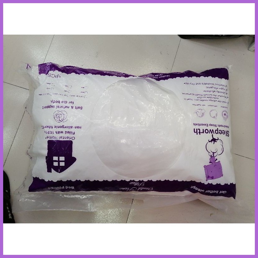 Cotton White Plain Magic Pillow (50x80cm) Soft And Comfortable High ...