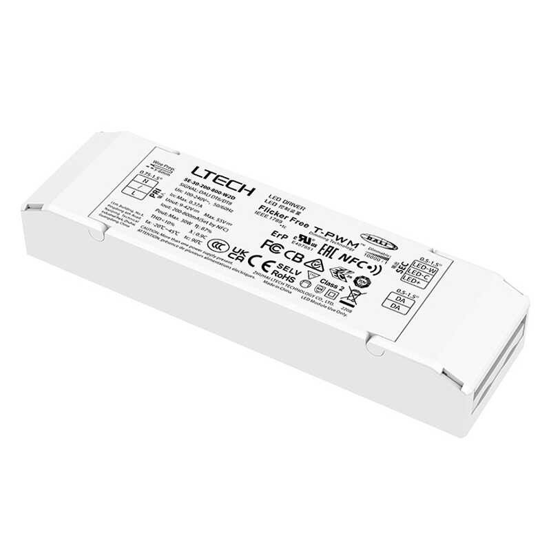 DALI LTECH CC Dimming Driver,100-240V Input 30W 40W 200-800Ma 300 ...