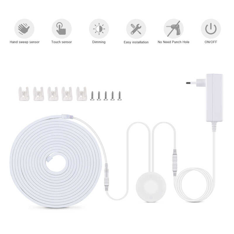 Dc24v 10M Smart Penetrable Wood Touch Sensor Hand Sweep Switch Dimmable ...