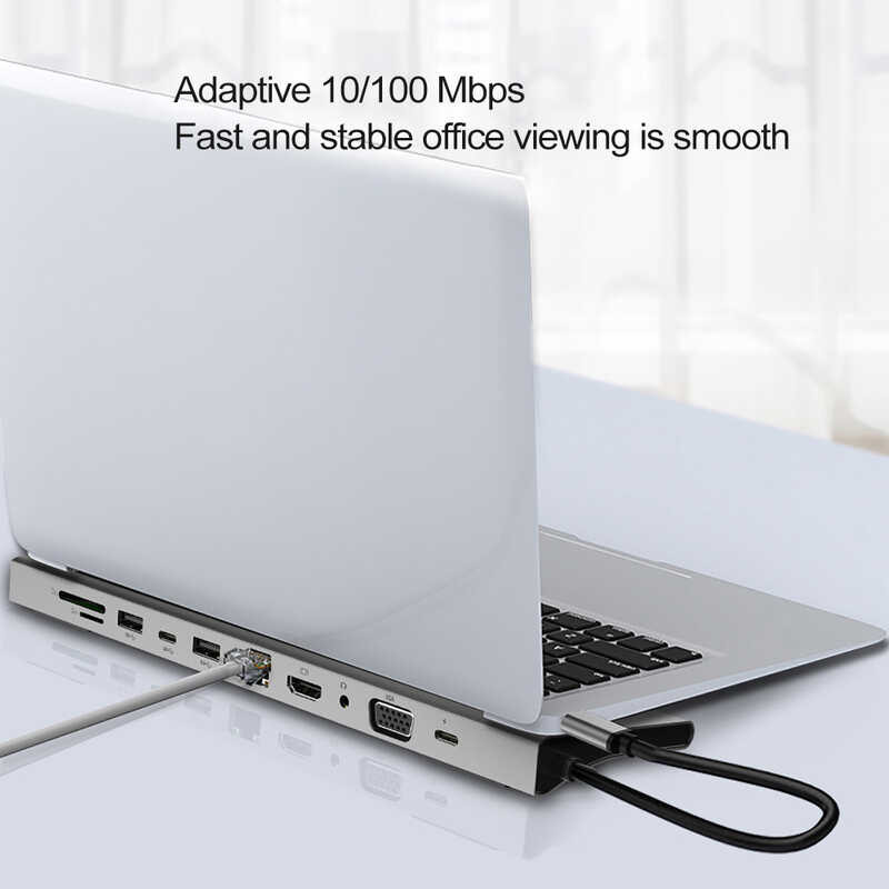 Type-C C Hub Upang HDMI Adapter 4K Thunderbolt 3 USB 3.1 3.0 Para Book ...