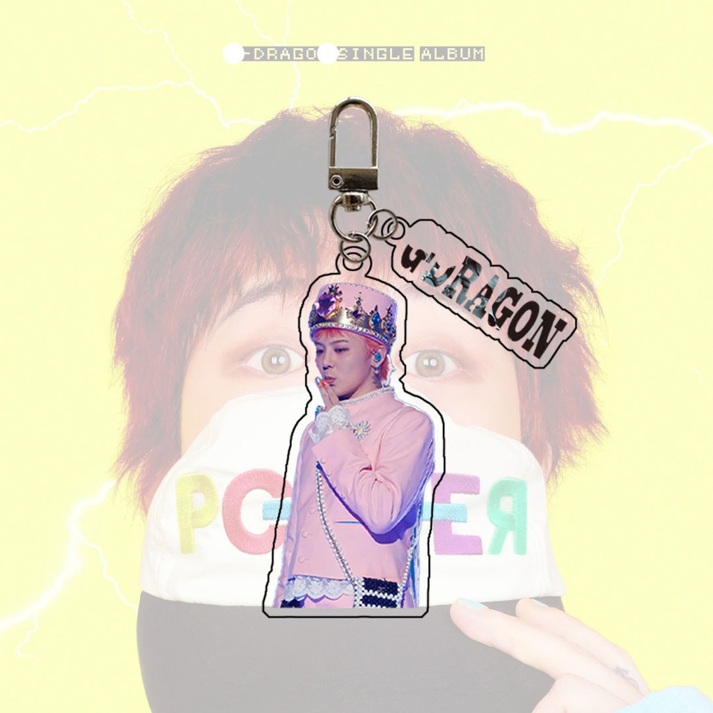 kpop idol BIGBANG G-DRAGON POWER Keyring Acrylic Keychains | Shopee ...
