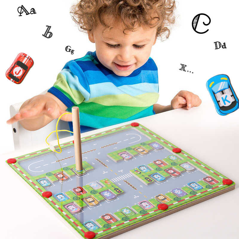 Maze Magnetic Sorting Board Montessori Children Color Number Cognitive ...