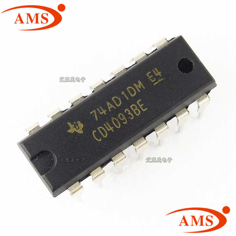CD4093BE CD4093B Direct DIP-14 CMOS Four Channel 2-input Logic IC Brand ...