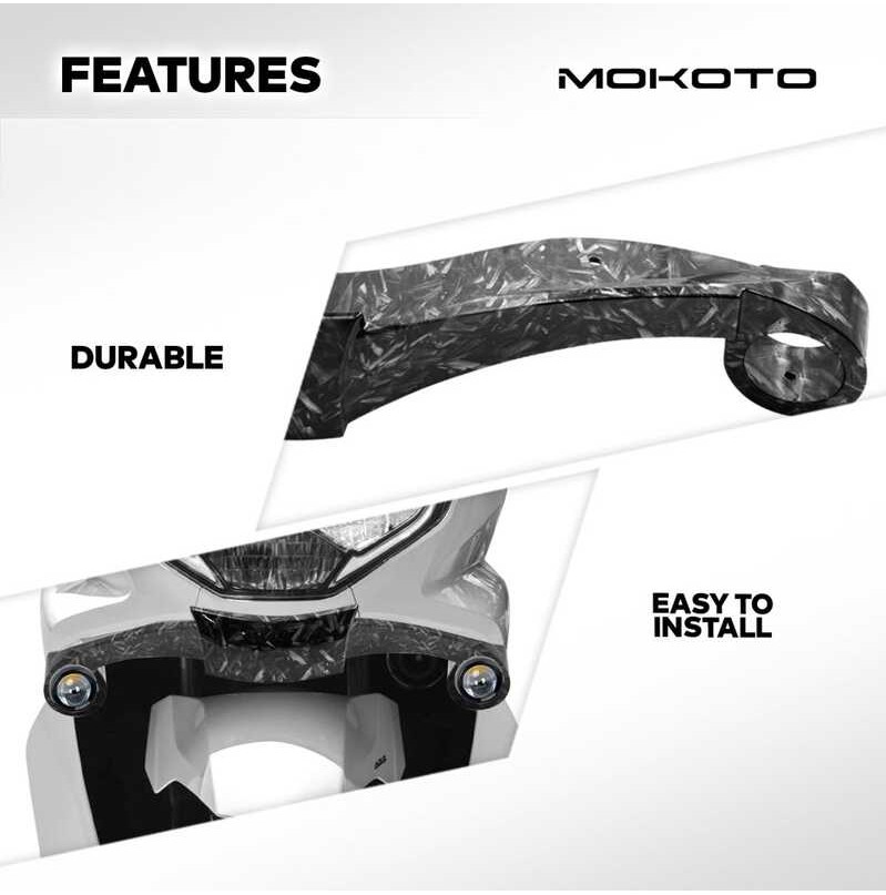 LY MOKOTO AIR SCOOP WINGLET COVER MINI DRIVING LIGHT BRAET FORGED ...