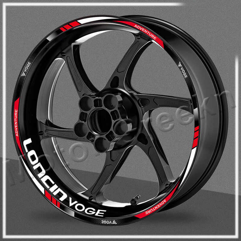 Reflective e Motorcycle Wheel Sticker Rim Decal Stripe Tape Accessories ...