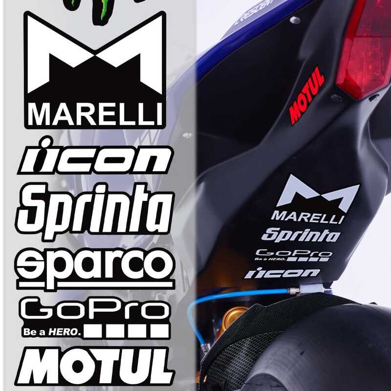 Motorcycle Undertail Sticker Motocross Rear Fender Decals Accessories ...