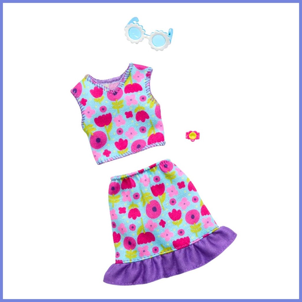 COD Barbie Complete Looks Fashion Packs with Doll Floral Set Clothes ...