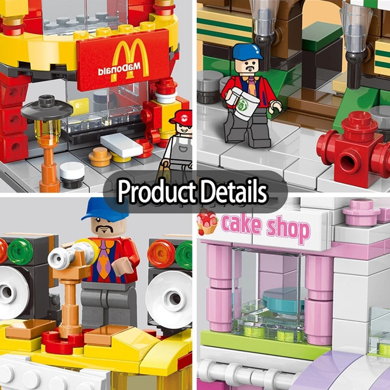 NICE City Street View Building Blocks Children's Puzzle Assembly Toys ...