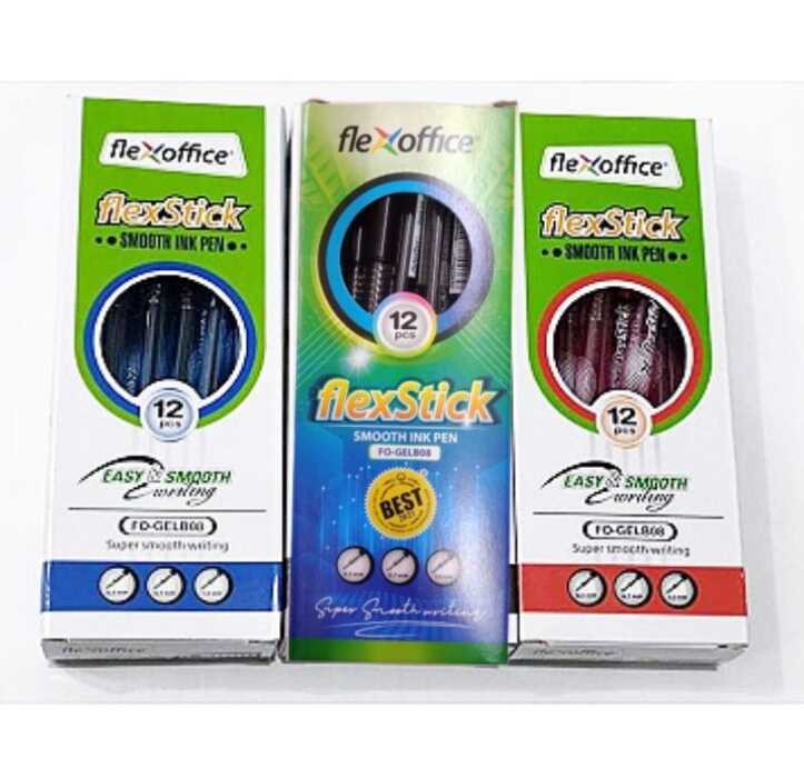 flexoffice flexstick smooth ink pen fo-GeLB08 12 pcs per box ballpen ...