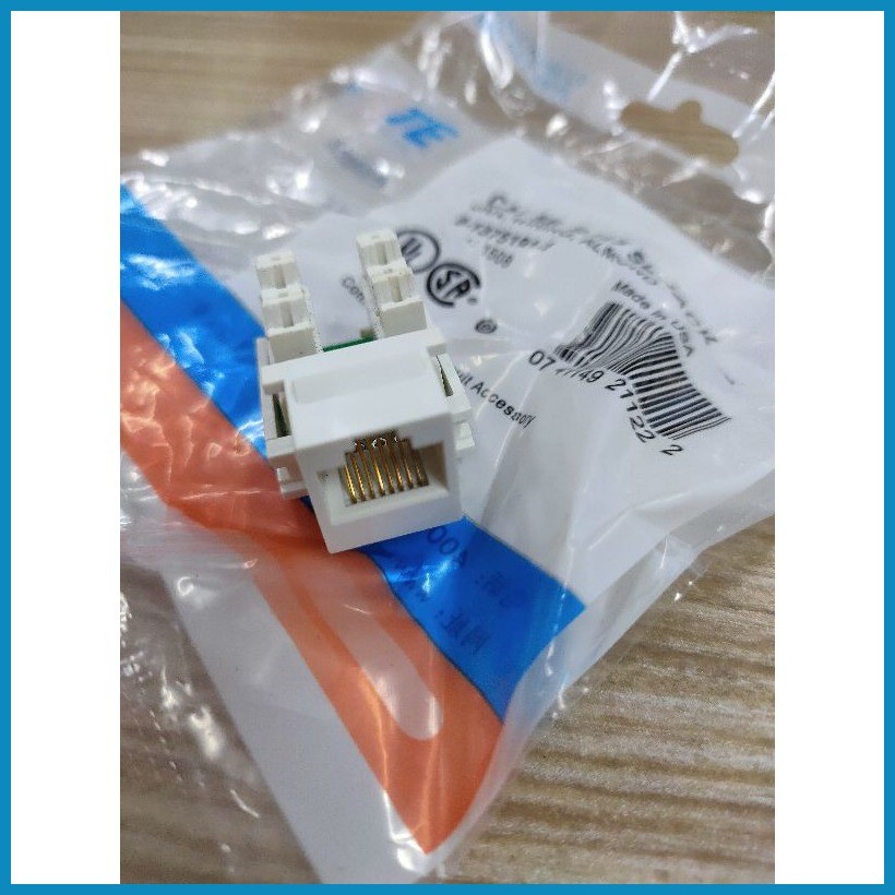 AMP/Commscope RJ45/Cat5e I/O Jack/ Keystone Jack | Shopee Philippines