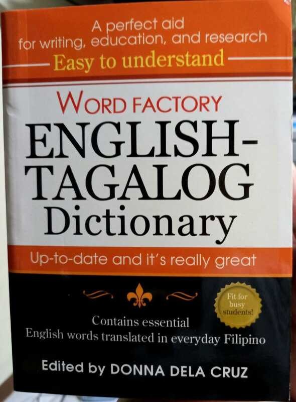 WORD Factory: ENGLISH - TAGALOG DICTIONARY | Shopee Philippines