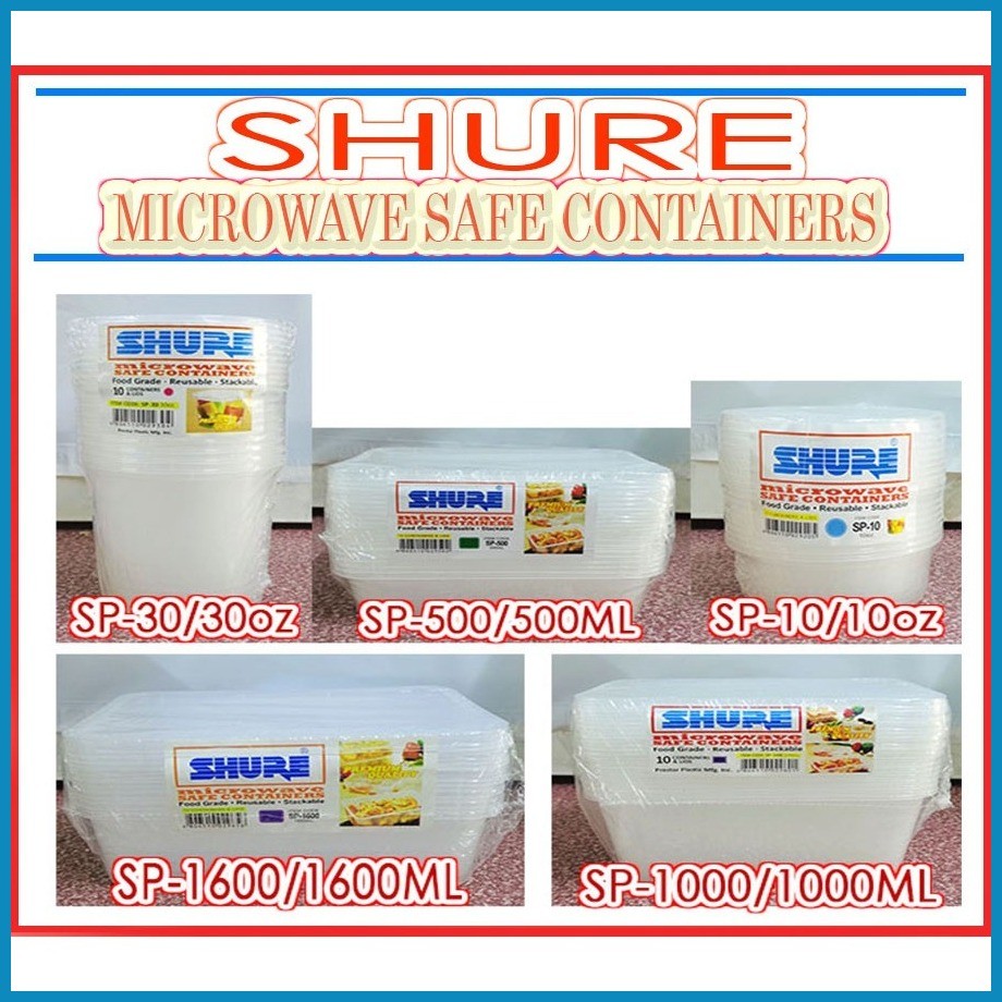 10 pcs Disposable Tupperware/ Microwavable Container SP-250 /500/700 ...