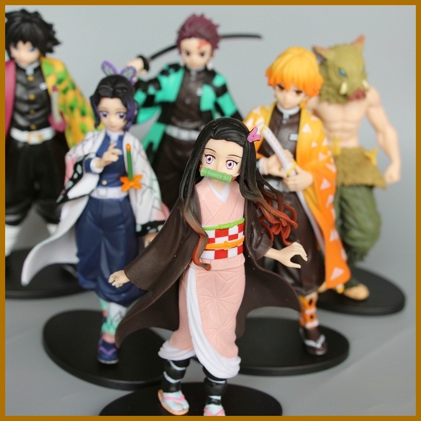 Demon Slayer Figure Set Tanjirou Nezuko Kimetsu Figure Children ...