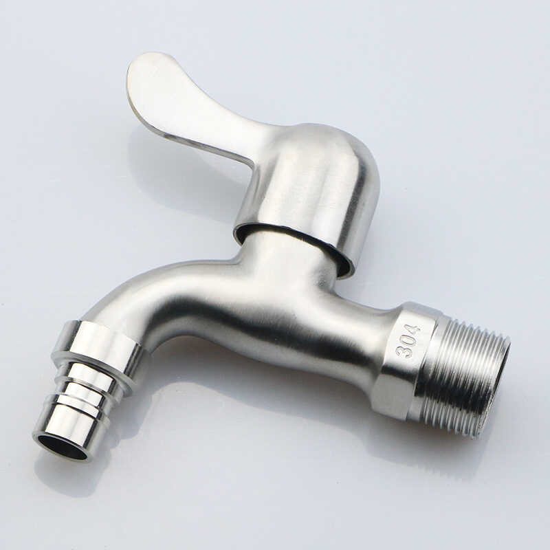 304 stainless steel 6-point precision cast washing machine faucet ...