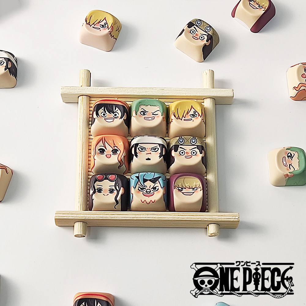 One Piece Keycaps MOA Profile PBT Five-sided Dye Sublimation Luffy Zoro ...