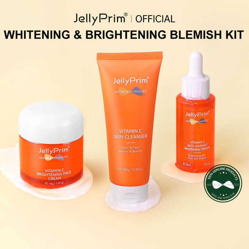 Whitening Jellyprim 3Pcs/Set Face Skin Care Set /Serum/Cream Fading ...