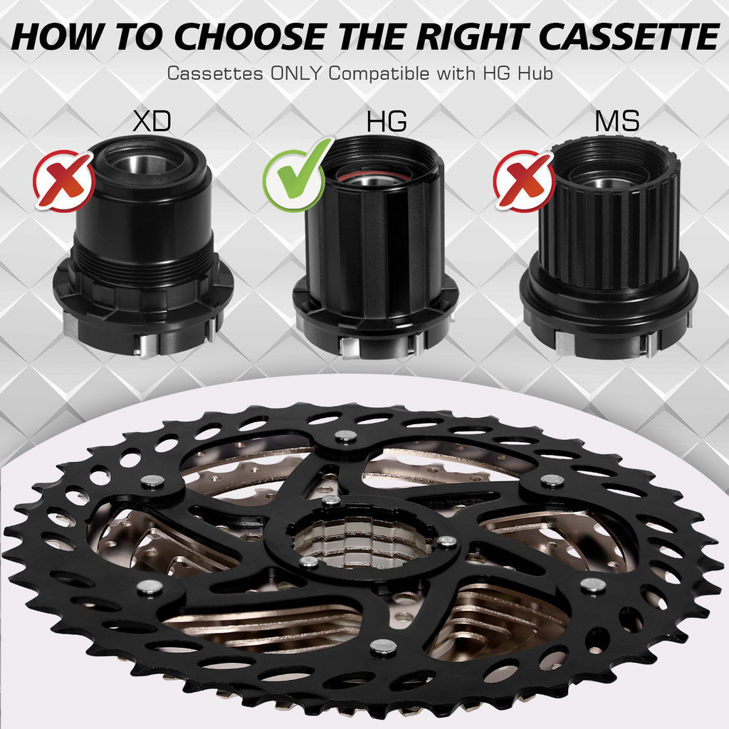 BUCKLOS 12 Speed Road Bike Cassette Cogs 10s 11s MTB Cassette Sprocket ...