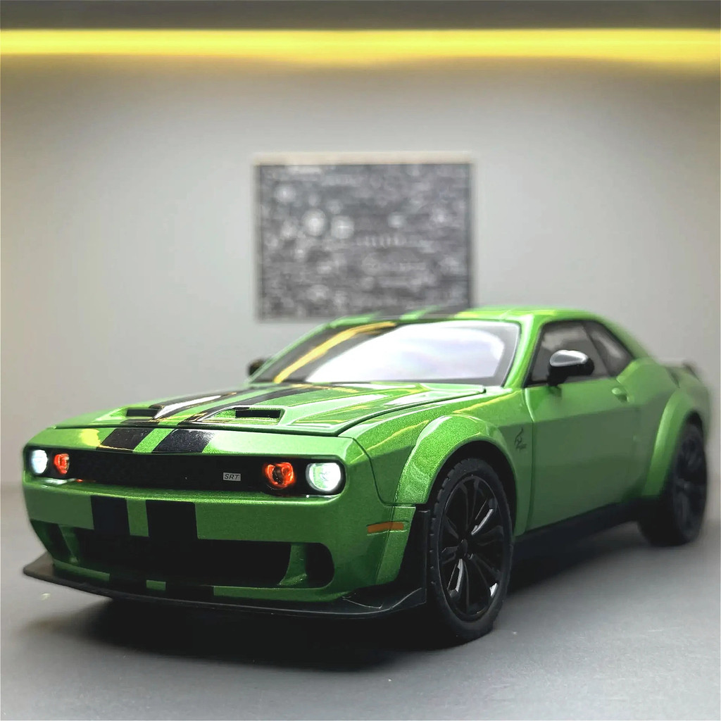Alloy 1:22 Dodge Challenger SRT Hellcat Diecasts Model Musle Vehicles ...