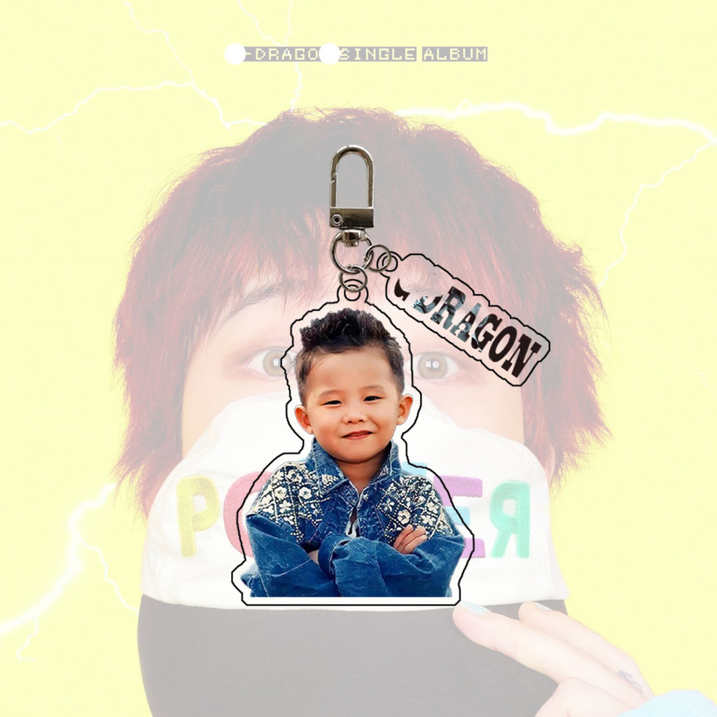 kpop idol BIGBANG G-DRAGON POWER Keyring Acrylic Keychains | Shopee ...
