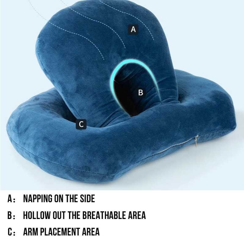 LY Students Lunch Break Nap g Cushionmemory Foam Slow Rebound Face Down ...