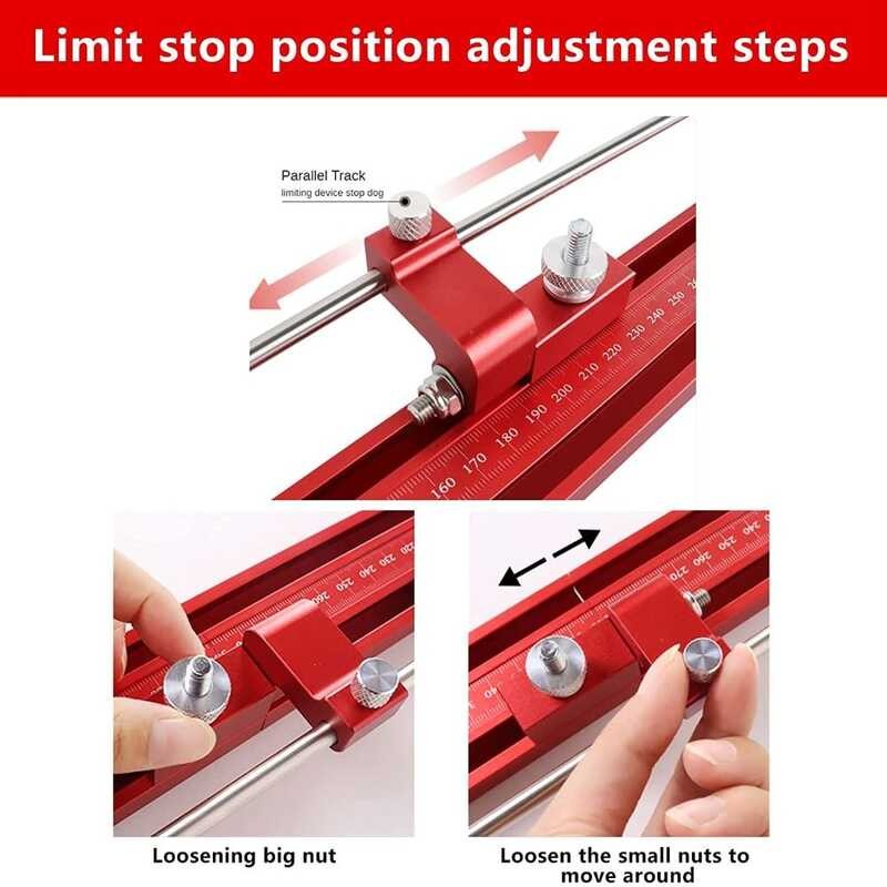 LY Parallel System Aluminium Alloy Circular Set Fixed Guide Rail Bracket For Track Saw ...