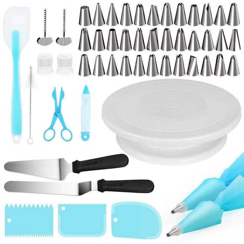 shopee seller LY Turntable Decorating Nozzle Baking Plies Set Cake ...