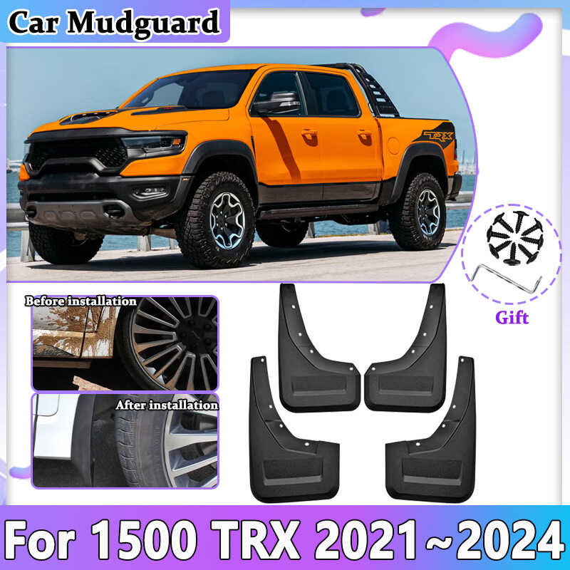 F2 4X For Ram 1500 TRX 2021 2022 2023 2024 Rebel Car Mudguards Mudflaps ...