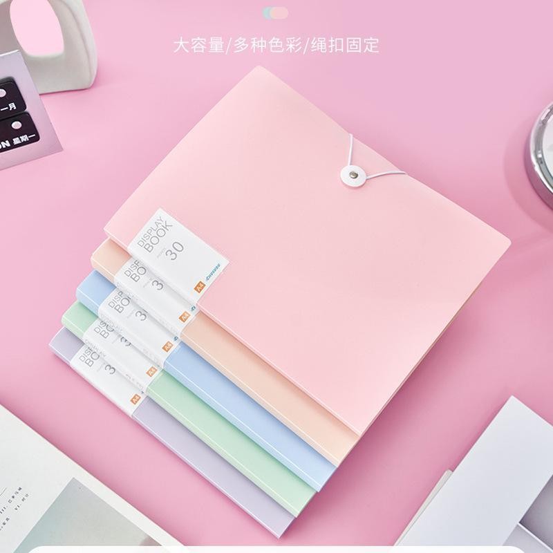 A4 File Bag Transparent Binder File Folder Storage Student Test Paper ...