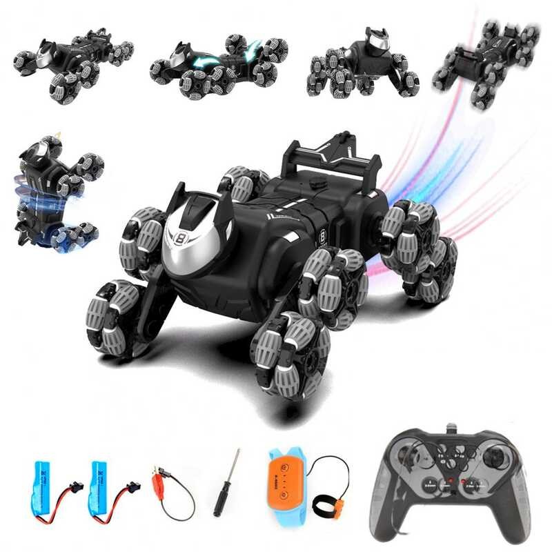 Remote 2.4GHz Control Robot 8-Wheels Drive Gesture Sensing Smart nical ...