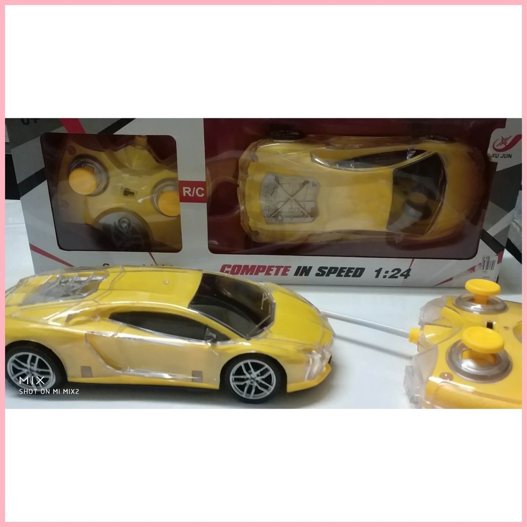 ♨ RC LED Light Sport Ferrari Remote Control Car Set R/C Famous Remote ...