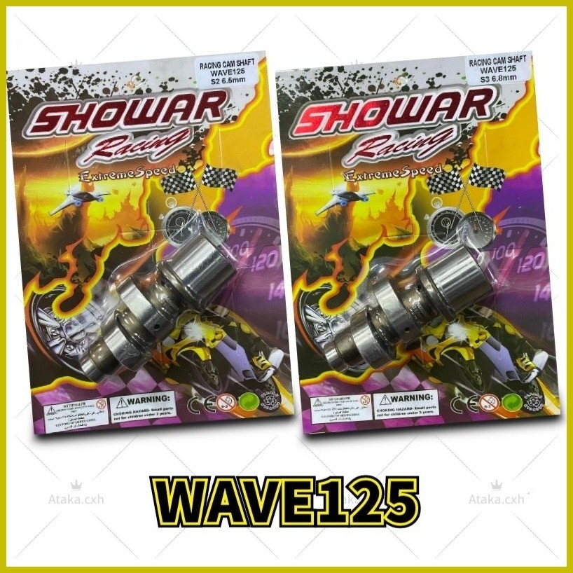 ♕ ๑ SHOWAR RACING CAMSHAFT WAVE125 XRM125 6.5MM 6.8MM | Shopee Philippines
