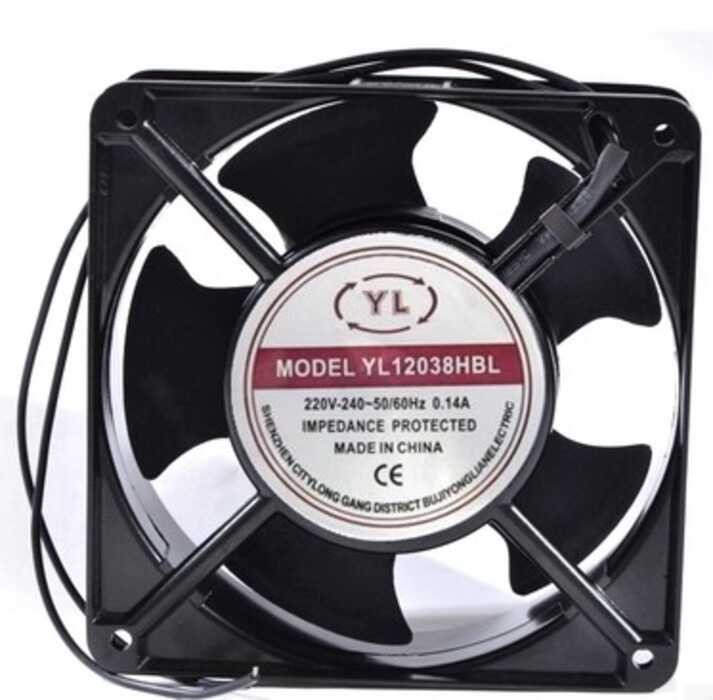 Axial Flow Fan Chassis Fan Brand New Yl12038hbl 220Vbl Double Ball ...