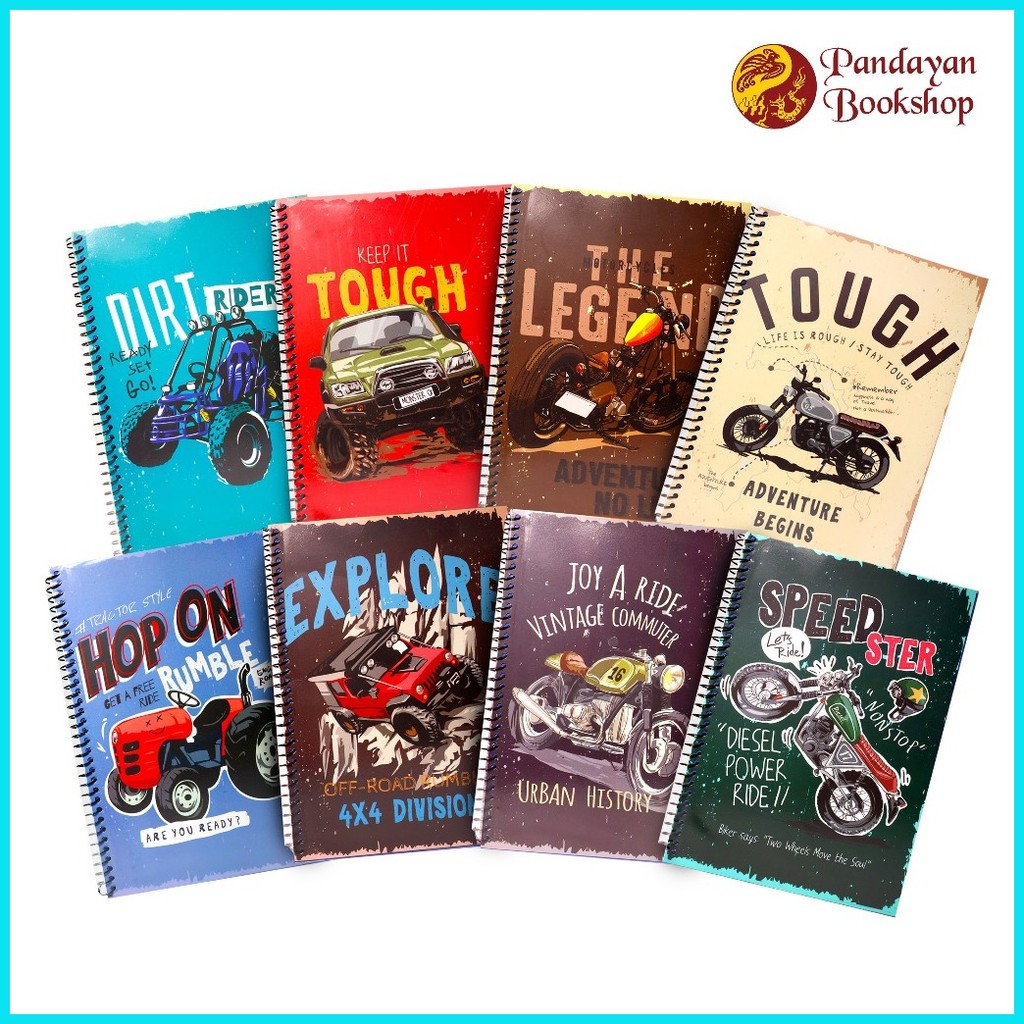 ృ CPPI 685 Tough Motor Spiral Notebook 80 leaves | Shopee Philippines
