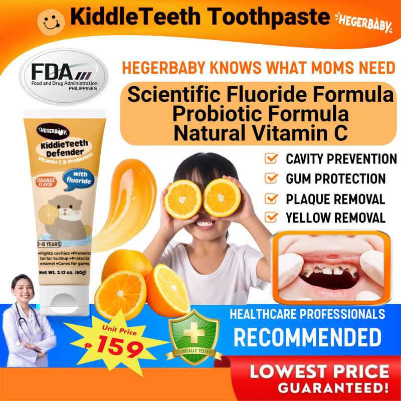Hegerbaby Toothpaste - Children Anti-Caries Fluoride Whitening Relieves ...
