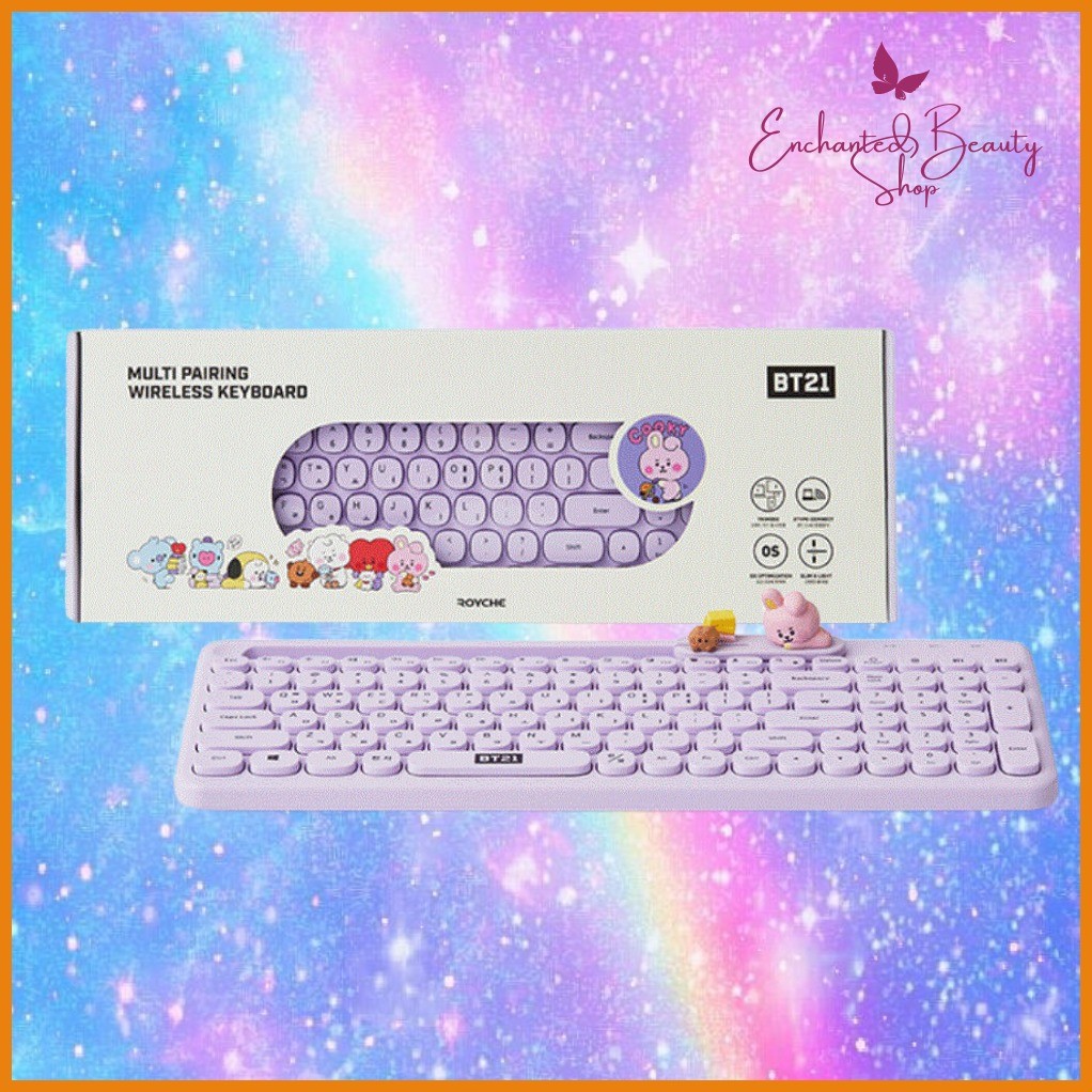 BT21 BTS Multi Pairing Wireless Keyboard | Shopee Philippines