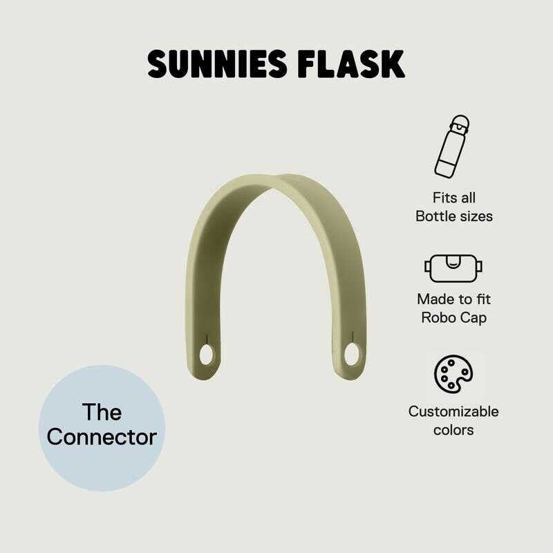 Sunnies Flask Robo Cap The Connector (Detachable Silicon Handle Strap ...