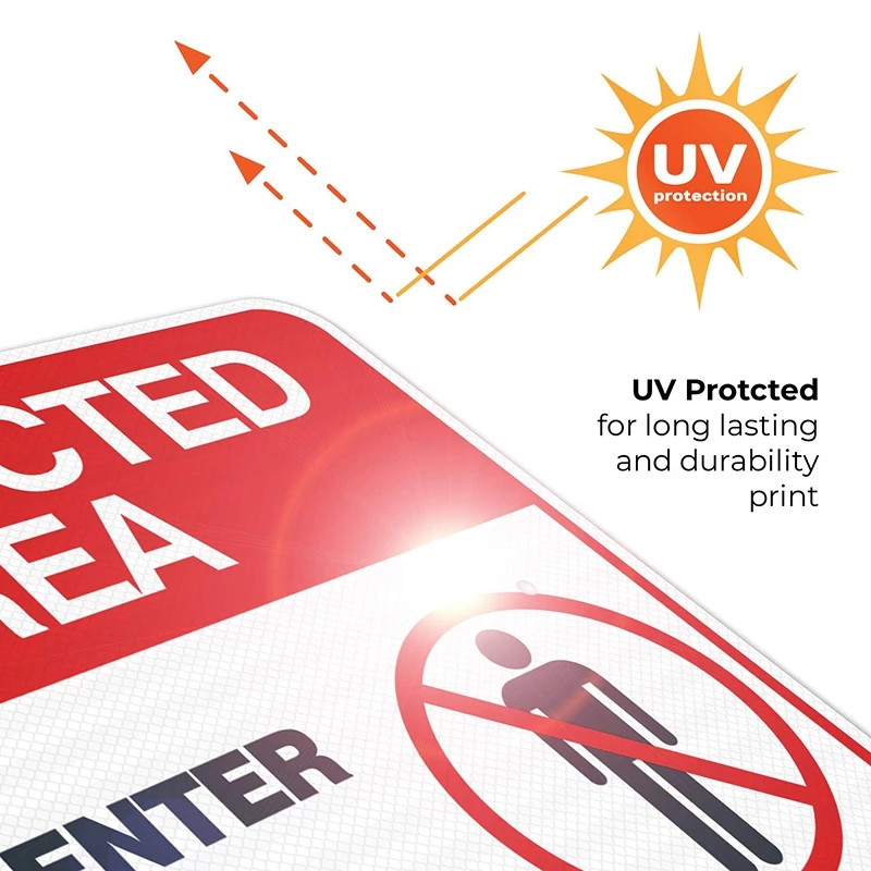 Red Laminated Restricted Area Signage - 20*30cm Authorized Only,Do Not ...