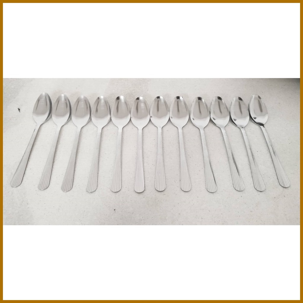 Dosen Set Spoon and Fork Stainless Steel Makapal Cutleries Dinnerware ...