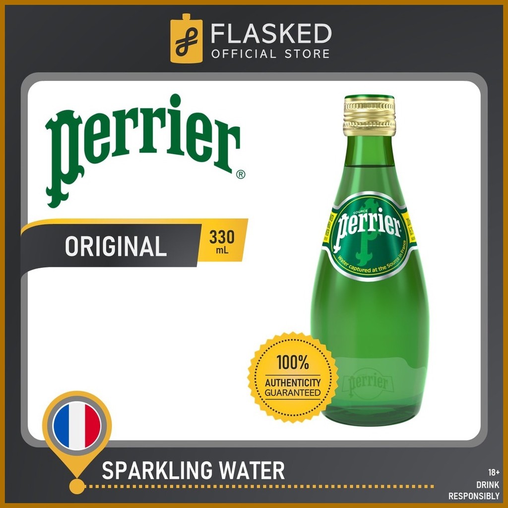 Perrier Sparkling Natural Mineral Water 330mL | Shopee Philippines