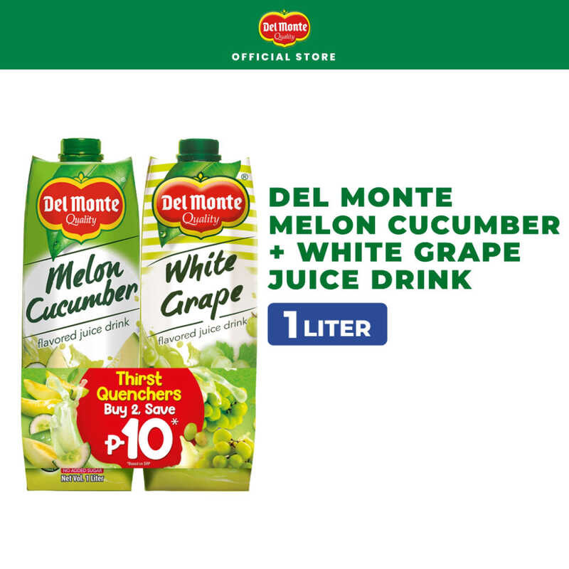 DEL MONTE Multiflavor Melon Cucumber + White Grape Juice Drnk Dd ...