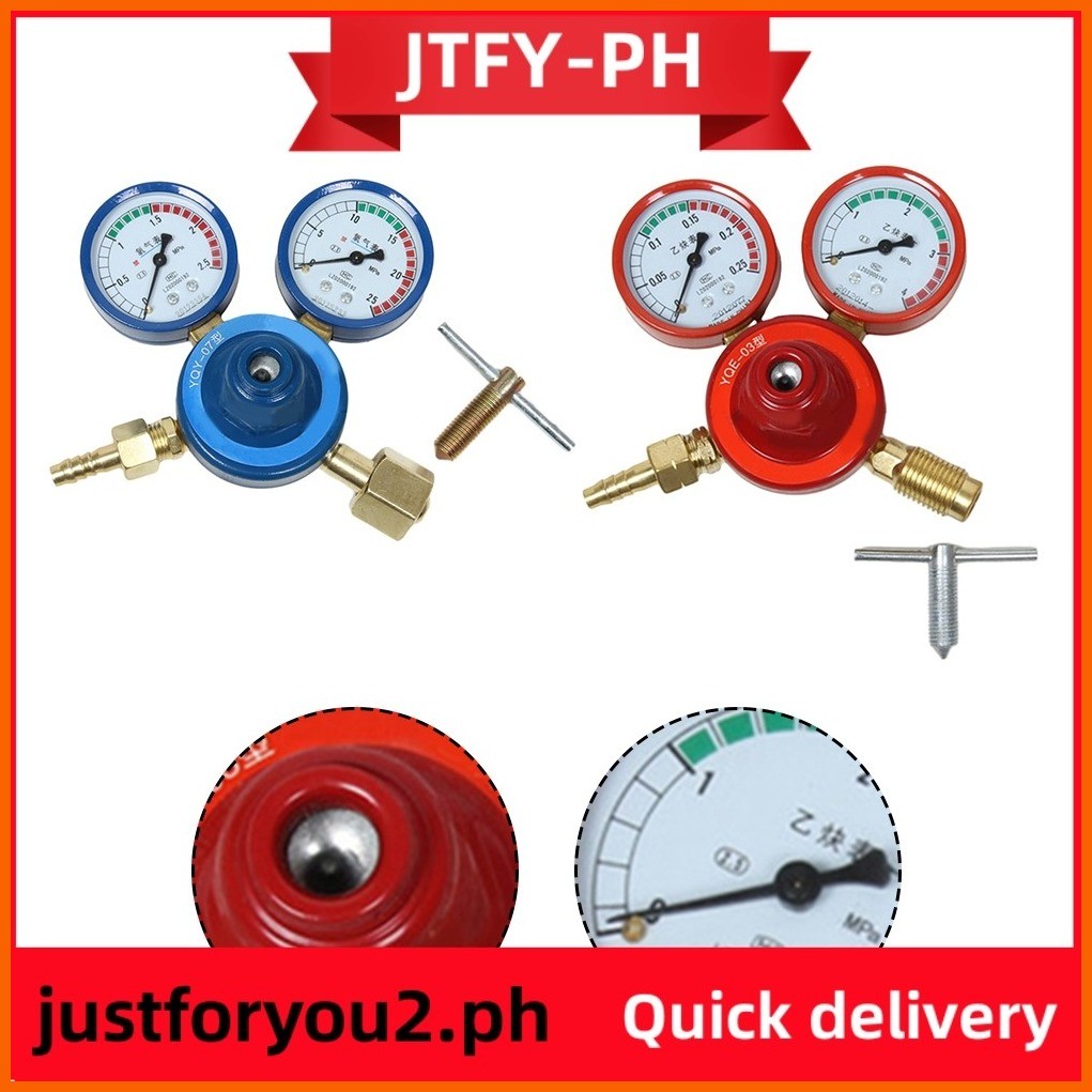 ∠ JTFY️Oxygen Acetylene Propane Gas Regulator with Shockproof Design ...