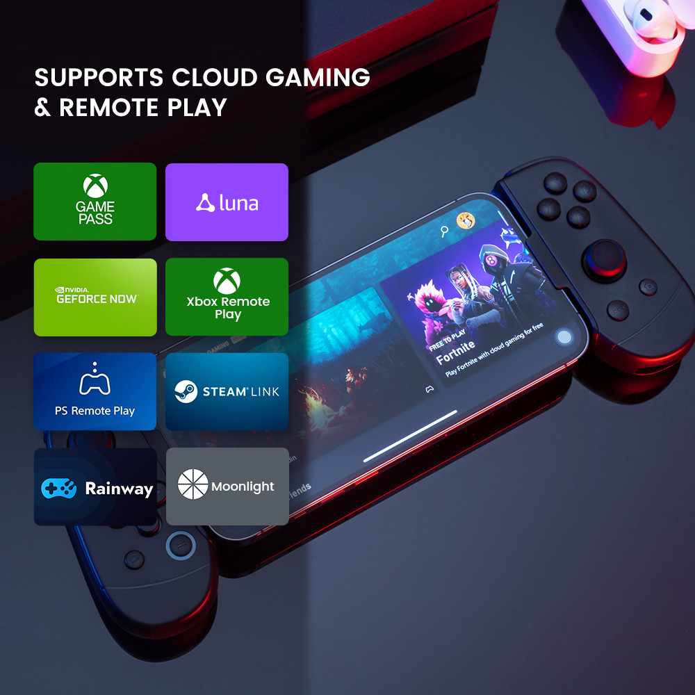 GameSir LeadJoy M1B iPhone Controller Bluetooth Gamepad Joystick for iPhone, Xcloud , GeForceNOW ...