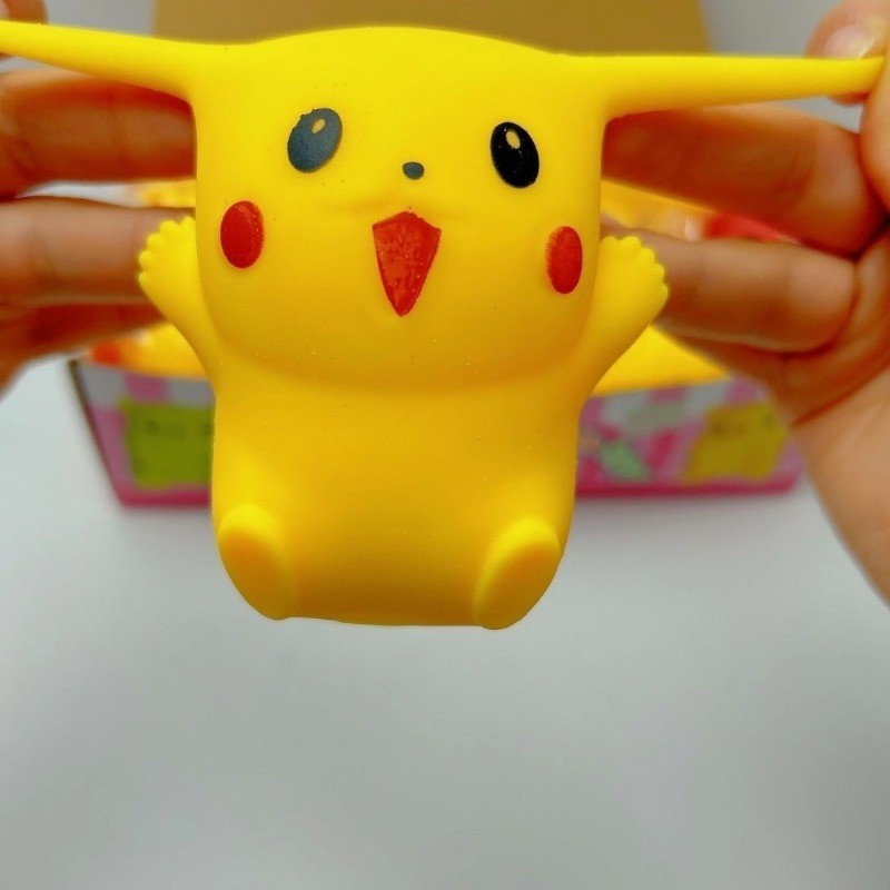 Pikachu Slow Stress Relief Squishy Kawaii Decompression Anime Cartoon ...